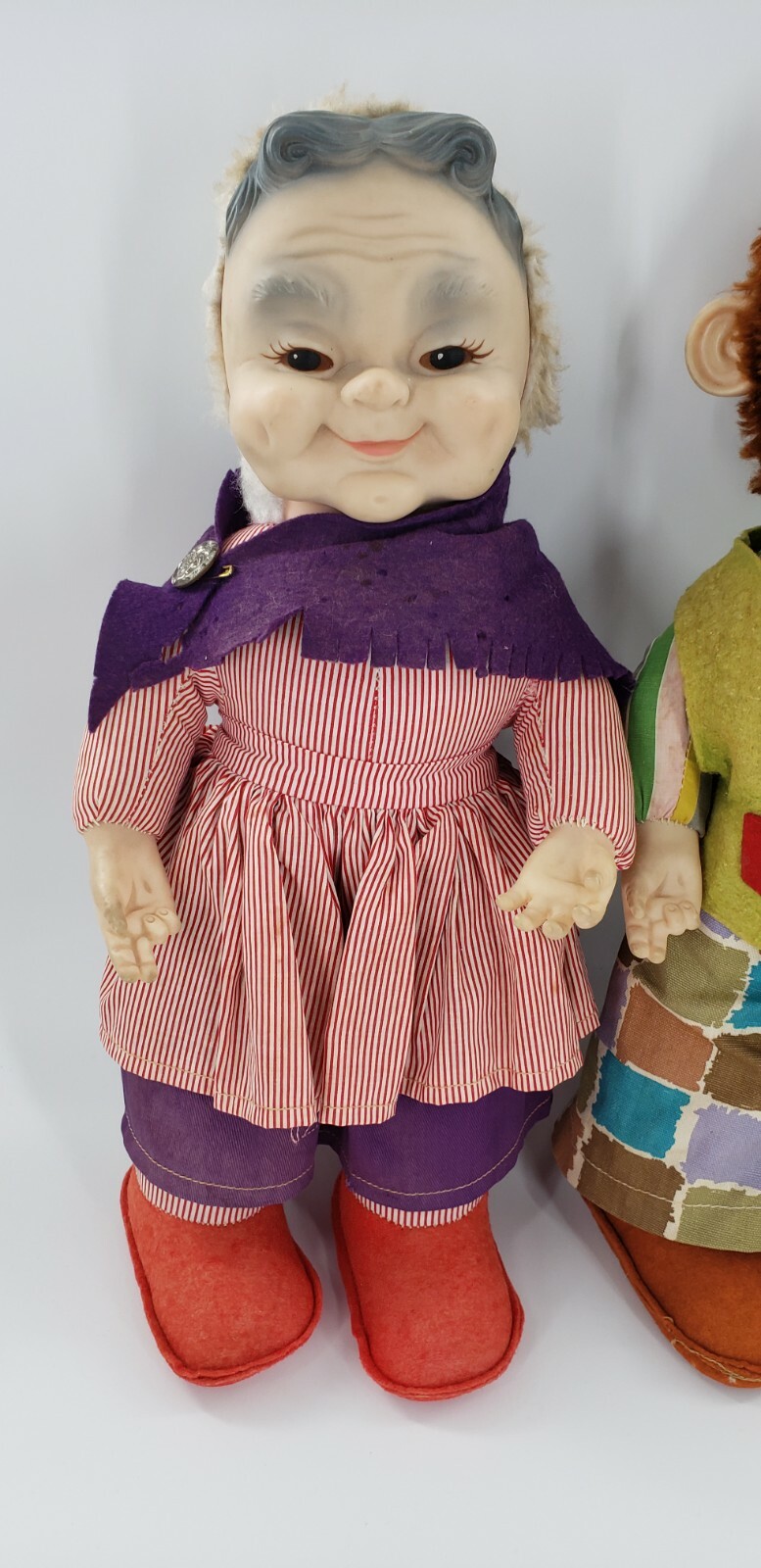 Vtg 1950’s Rushton Star Creation Stuffed Grandma And Grandpa Rubber ...