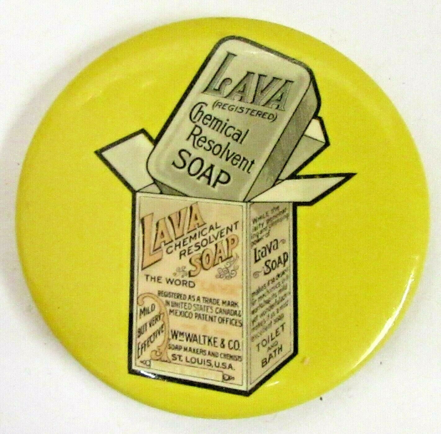 early vintage LAVA SOAP advertising celluloid pocket mirror ^ | eBay