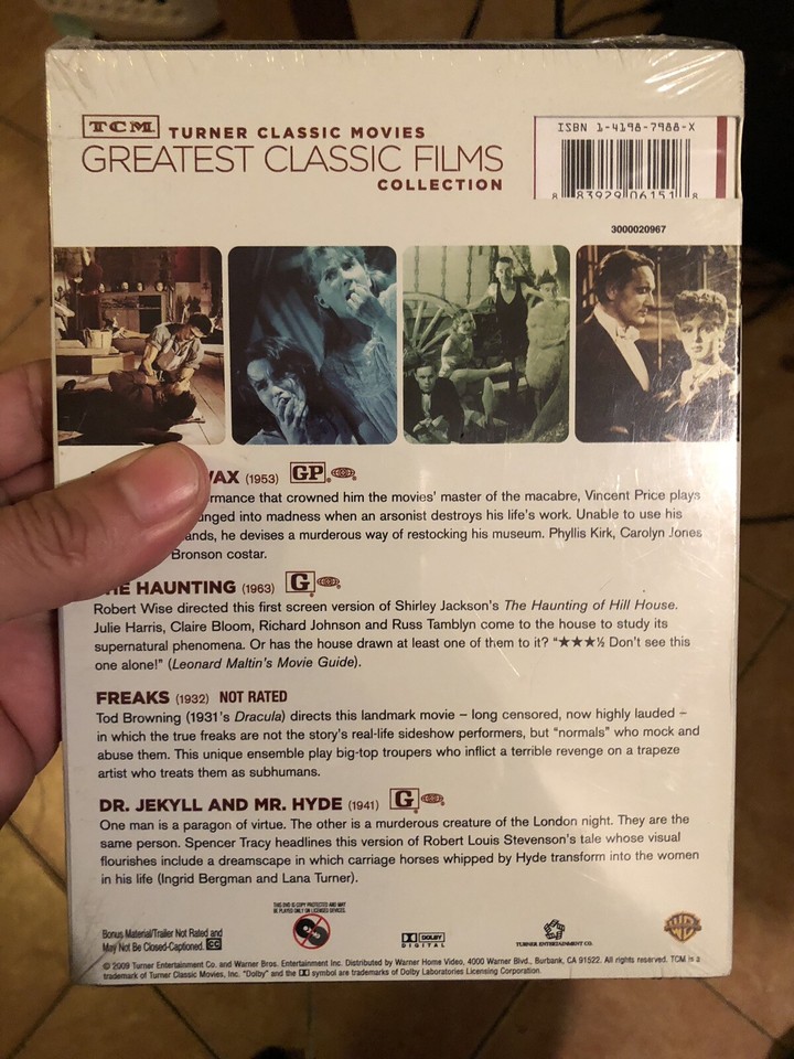 TCM Greatest Classic Films Collection-Horror (Dvd) * Factory Sealed* | eBay
