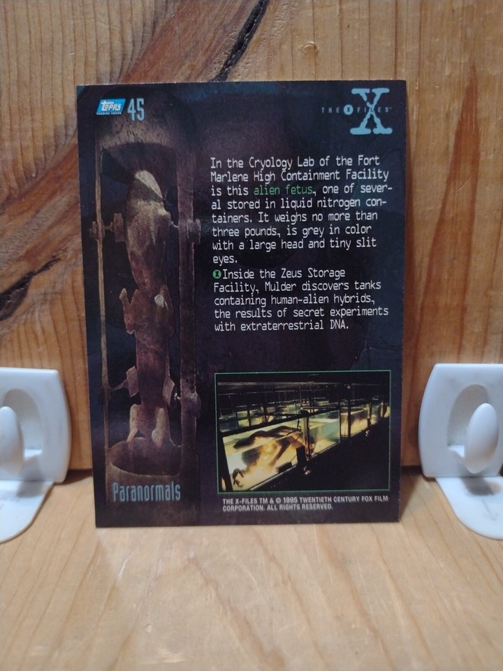 1995 Topps The X-Files CARD: #45. Alien Fetus . Paranormals FA1 | eBay