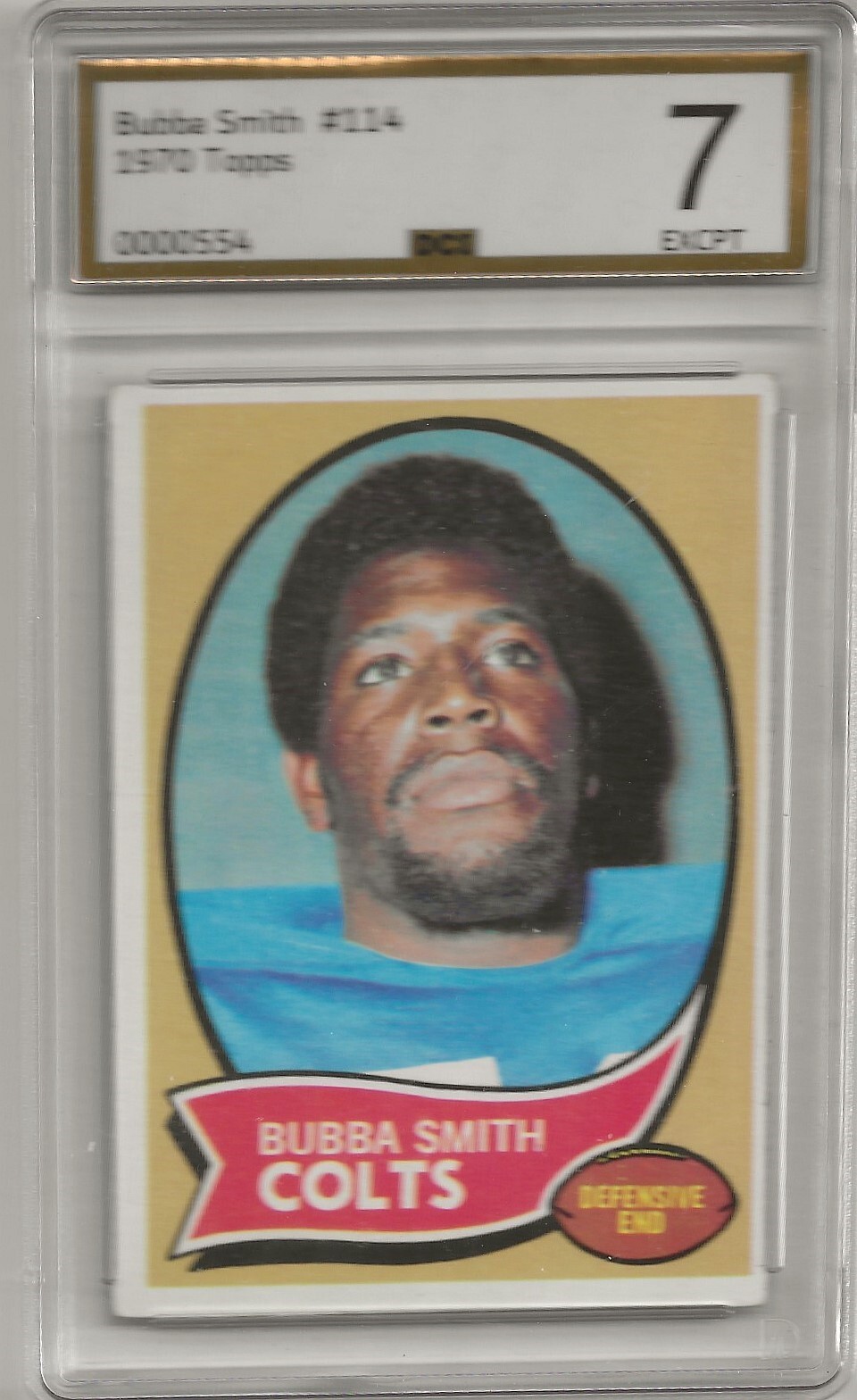 1970 TOPPS FOOTBALL #114 BUBBA SMITH ROOKIE CARD DCI 7 EXCPT | eBay