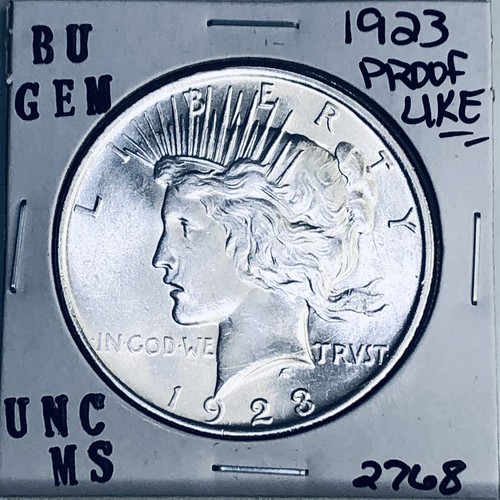 1923 P BU GEM PEACE SILVER DOLLAR UNC MS+++ U.S. MINT RARE COIN 2768 | eBay