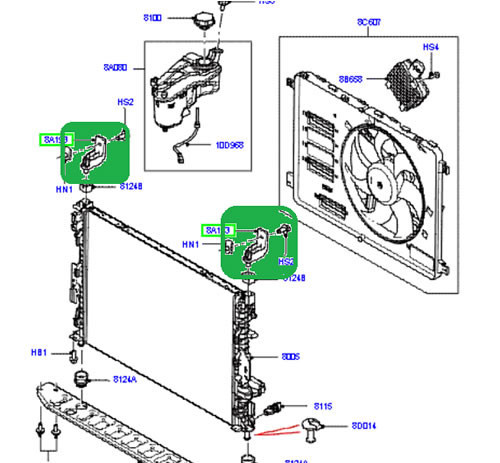 GENUINE LAND ROVER RADIATOR SUPPORT LR2 3.2L PETROL NEW LR000938 | eBay