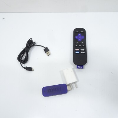 Roku 3500X Purple Streaming Stick HDMI 2nd Generation Remote, Charger ...