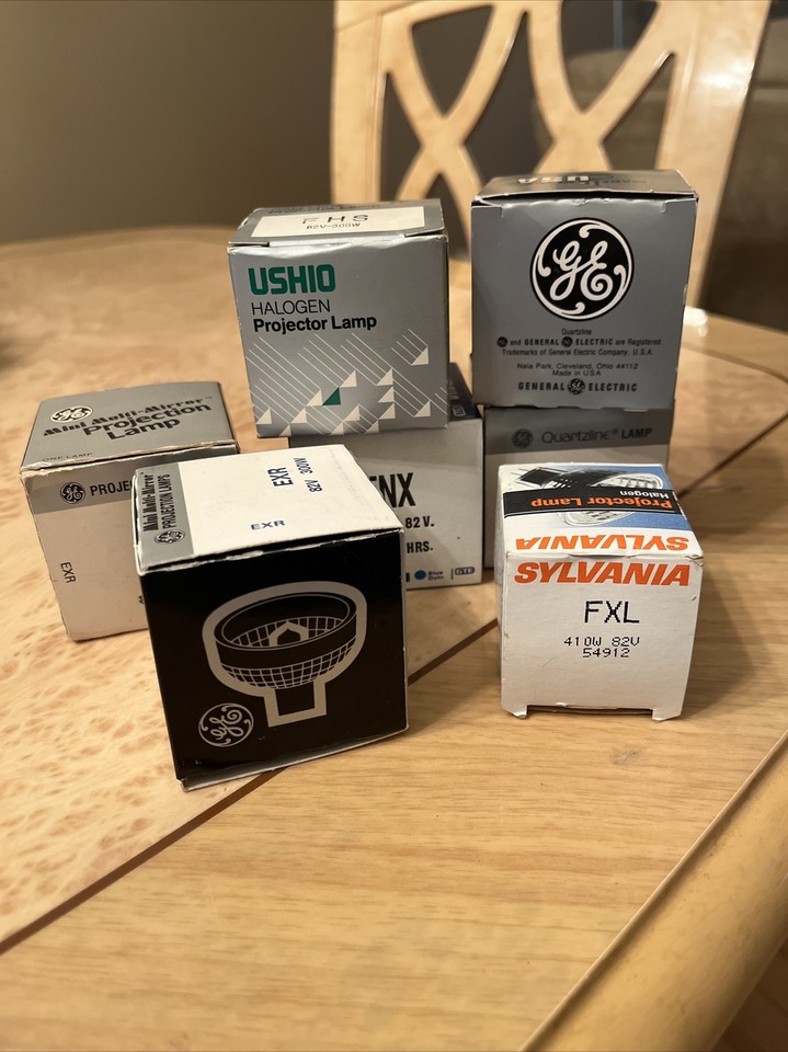 GE Quartzline & Ushio & Sylvania EXR ENX DDM FXL Projector Lamps 410w ...