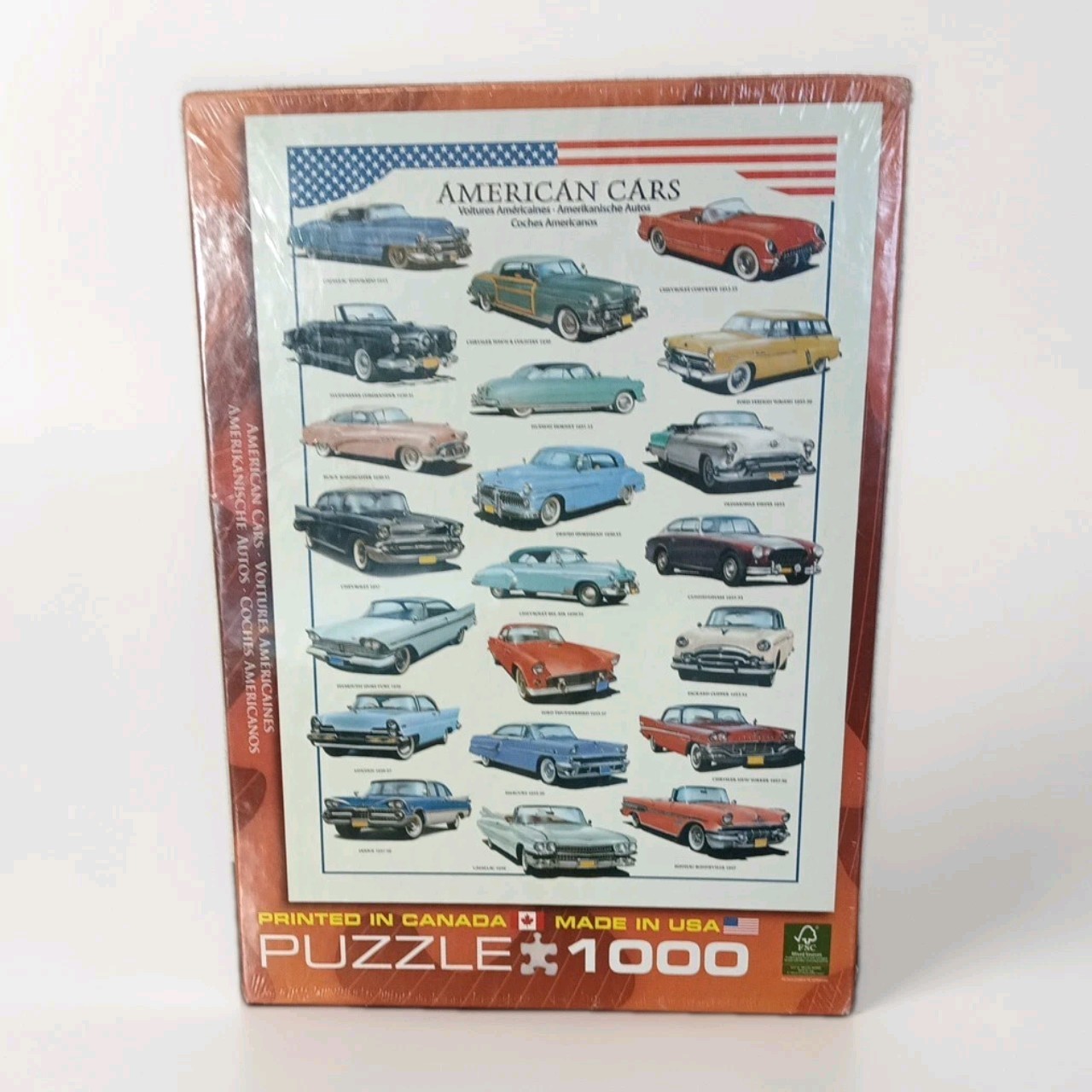 American Cars 1000 Piece Jigsaw Puzzle by Eurographics BRAND NEW SEALED ...