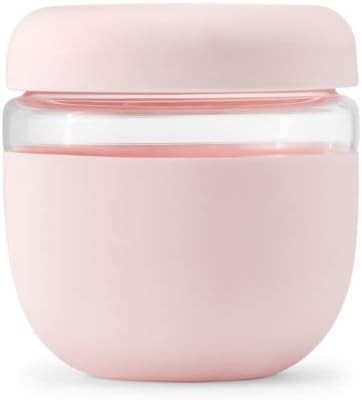 W&P Porter Seal Tight Glass Lunch Bowl Container w/Lid Blush 24 24 oz ...