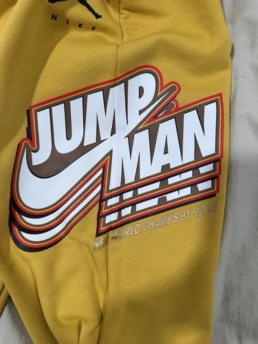 Nike Air Jordan Jumpman Fleece Joggers Pants Mens Size 2XL Gold DC9608 ...