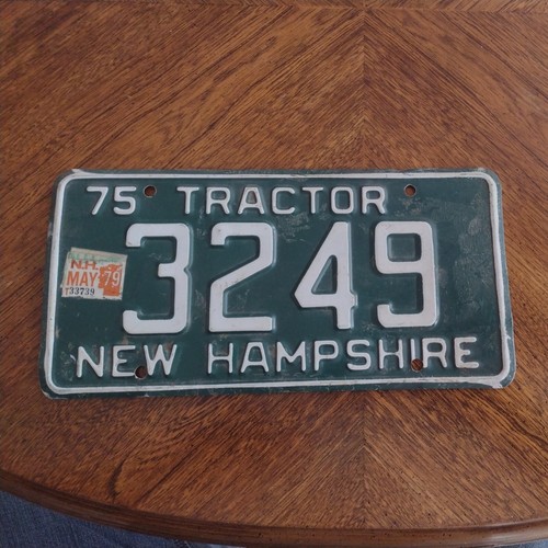 1975 New Hampshire Tractor License Plate NH | eBay