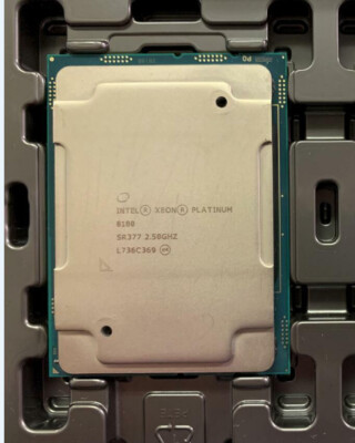 NEW SR377 INTEL XEON PROCESSOR PLATINUM 8180 2.5GHZ 38.5M 28 CORE 205W ...