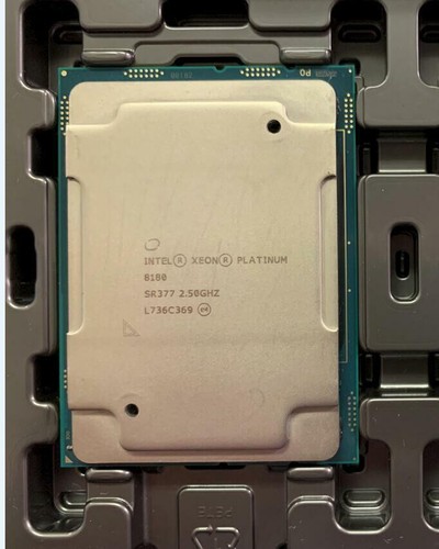 NEW SR377 INTEL XEON PROCESSOR PLATINUM 8180 2.5GHZ 38.5M 28 CORE 205W ...