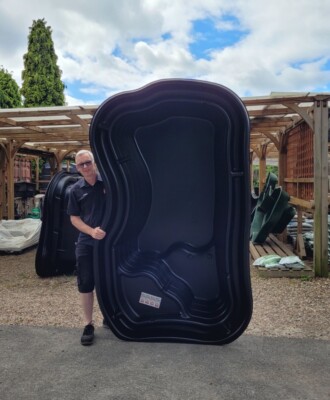 OASE PE 1000 LITRE PREFORMED OUTDOOR POND 2.4M FISH KOI **DELIVERY ...