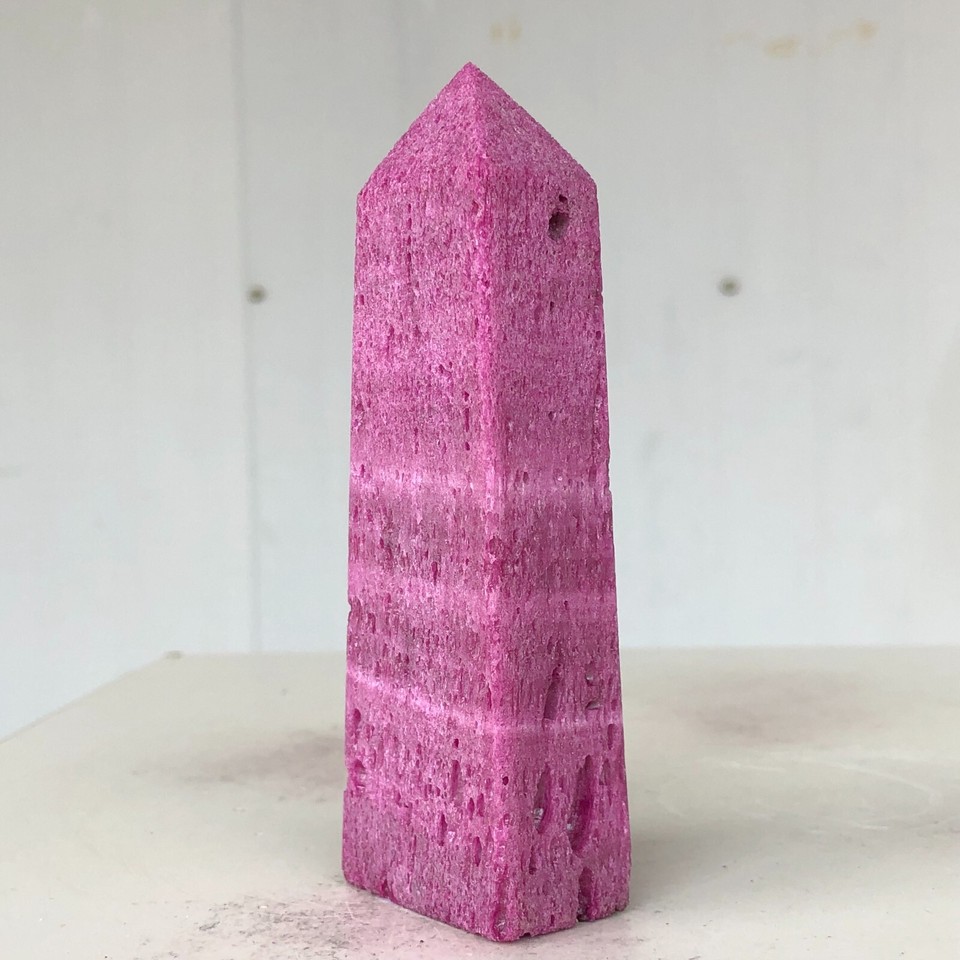 190g Natural Red Corundum Mineral Spirits Ruby Wand Point Quartz ...