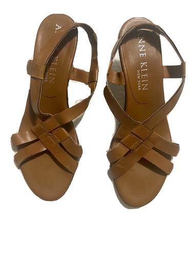 Women’s Anne Klein Made In Italy Leather Sandals. Sz 9.5M. Good ...