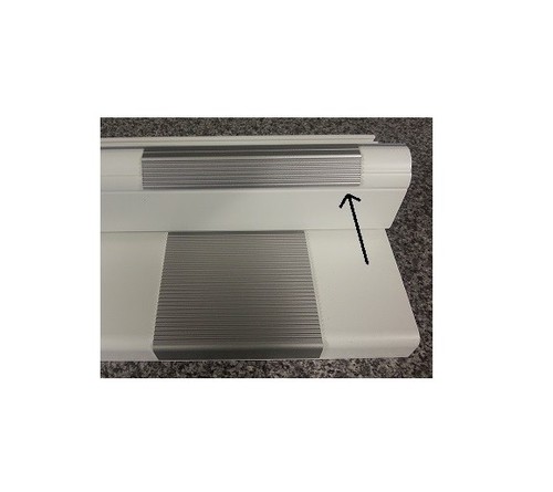 Upvc Door Repair Threshold Rail Kick Plate Strip 950mm Aluminium Gold ...