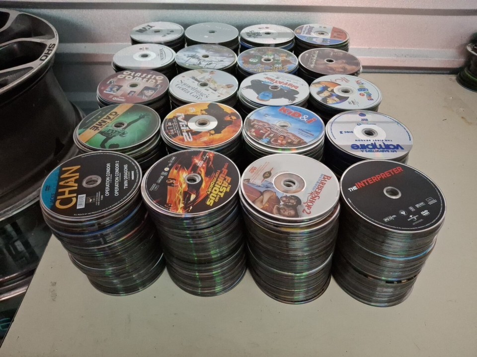 Lot Of 500 Disc Only DVDs | eBay