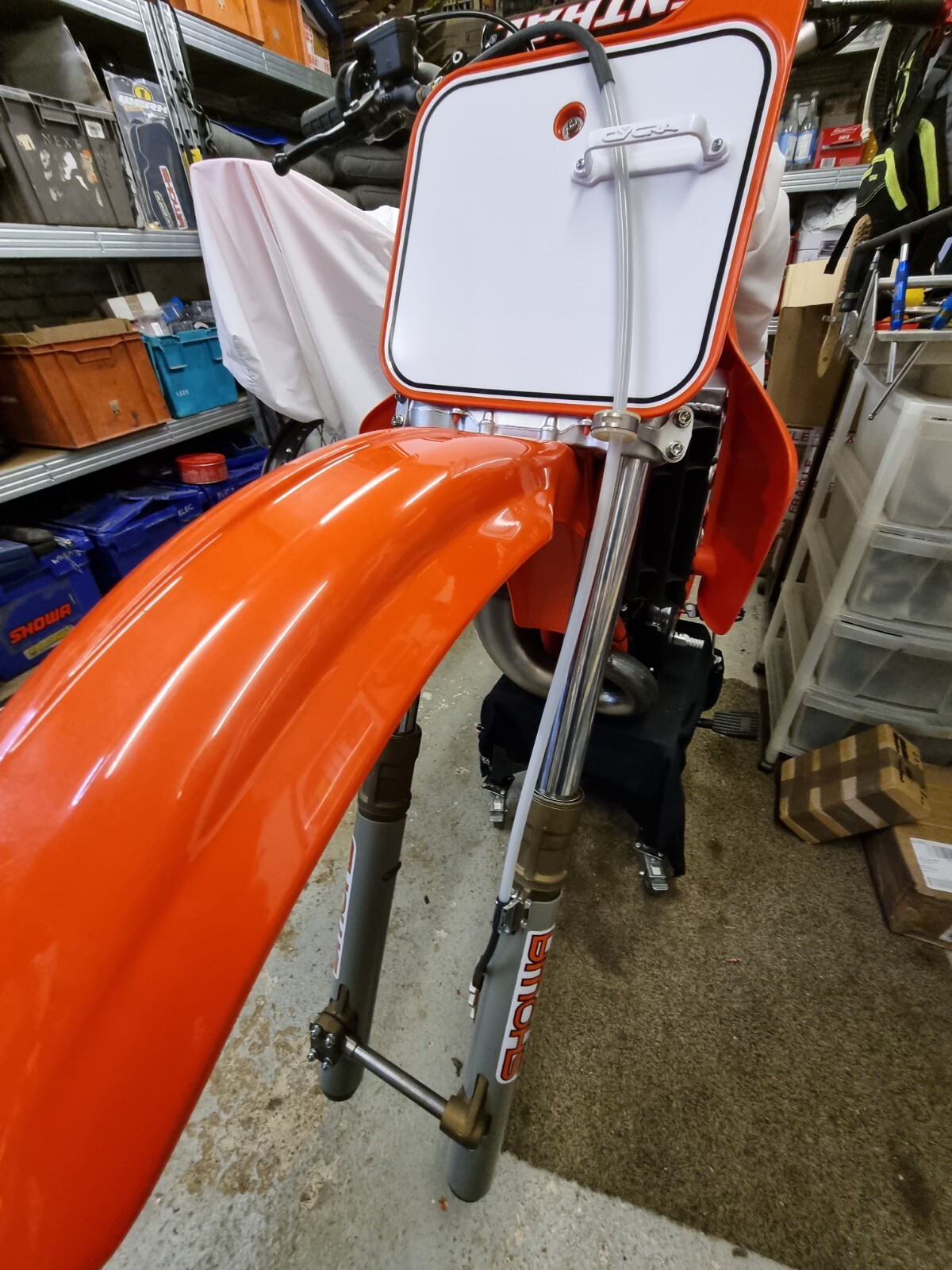 PLASTIC FORK PROTECTORS TO SUIT SHOWA 43mm CONVENTIONAL CARTRIDGE FORKS ...