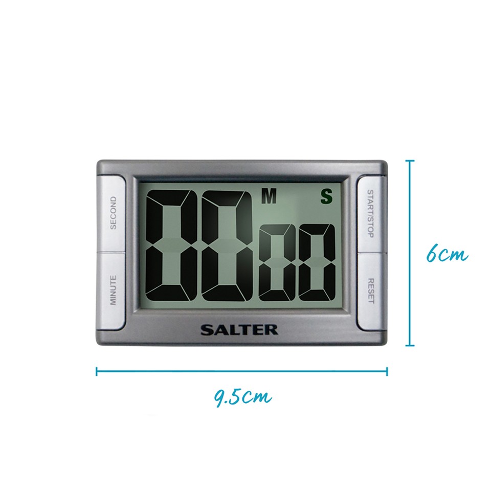 Salter Digital Kitchen Timer Large Display Easy To Use Count Up/Down ...