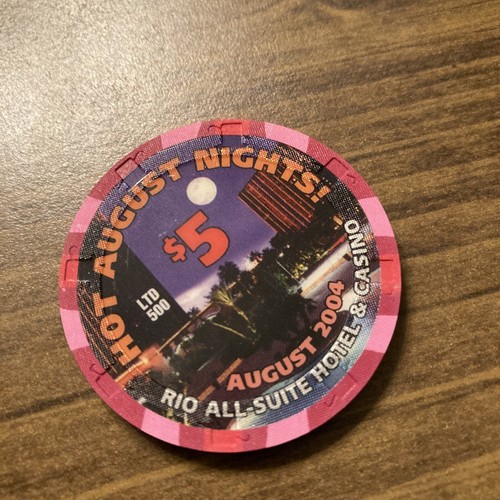 $5 Rio Hot August Nights casino chip las vegas super rare obsolete | eBay