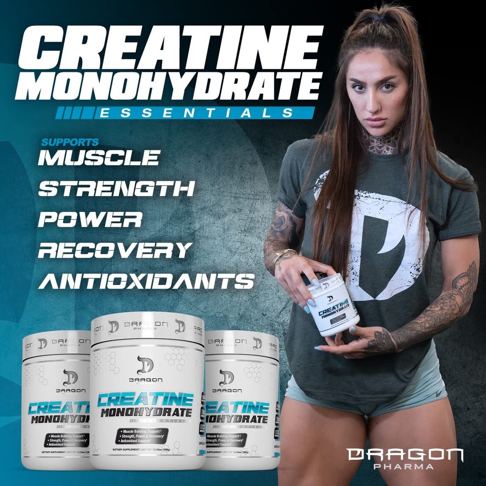 DRAGON PHARMA Creatine Monohydrate Aid Muscle Recovery Post-Workout Supplemen... 850040025095| eBay