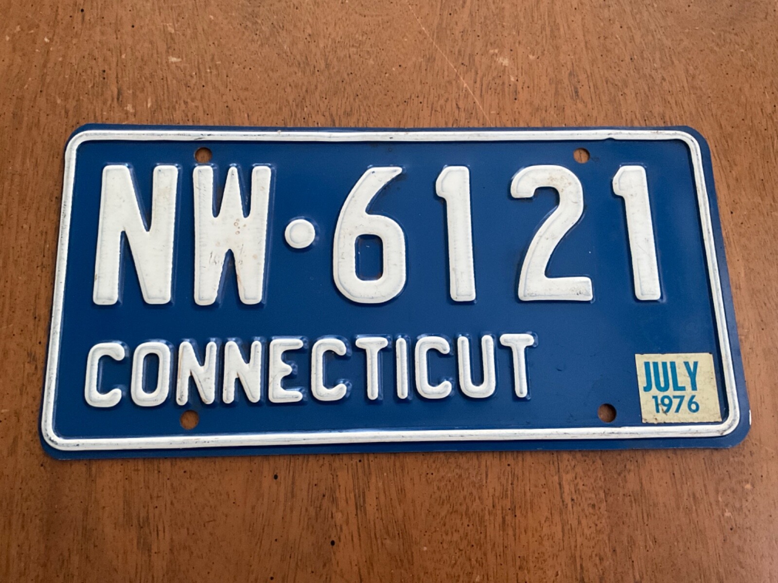 1976 Connecticut License Plate Tag NW 6121 | eBay