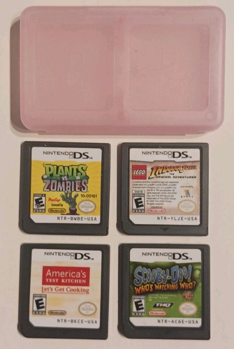 Nintendo DS Games Cartridges Only - 4 Games & Storage Case Lot ...