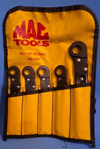 Mac Tools 5Pc Ratcheting Flare Nut Torque Adapter Wrench Set Metric ...