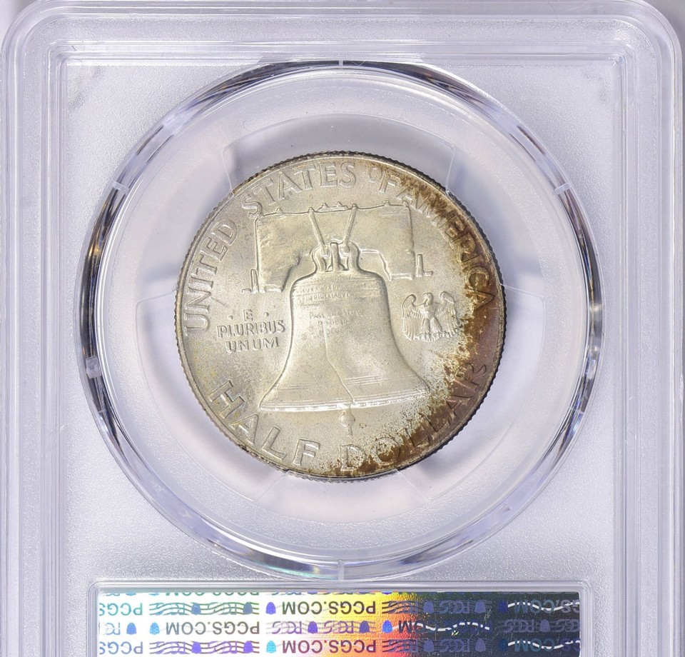 1948 PCGS MS67FBL Full Bell Lines Franklin Half Dollar Toning $2000 ...