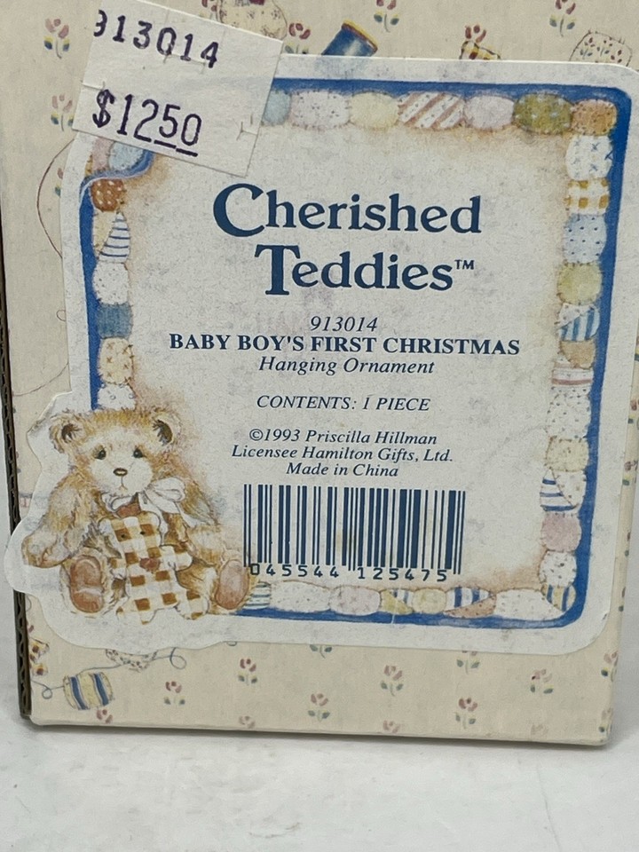 1990's Enesco Cherished Teddies Christmas Ornament Lot of 9 Orig Boxes FREE SHIP | eBay