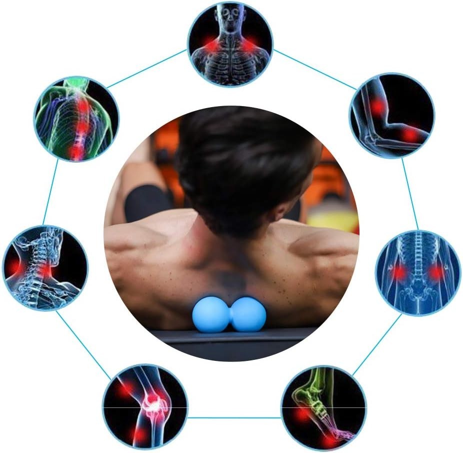 5BILLION Double Lacrosse Massage Ball with Carry Bag - Perfect for Any ...