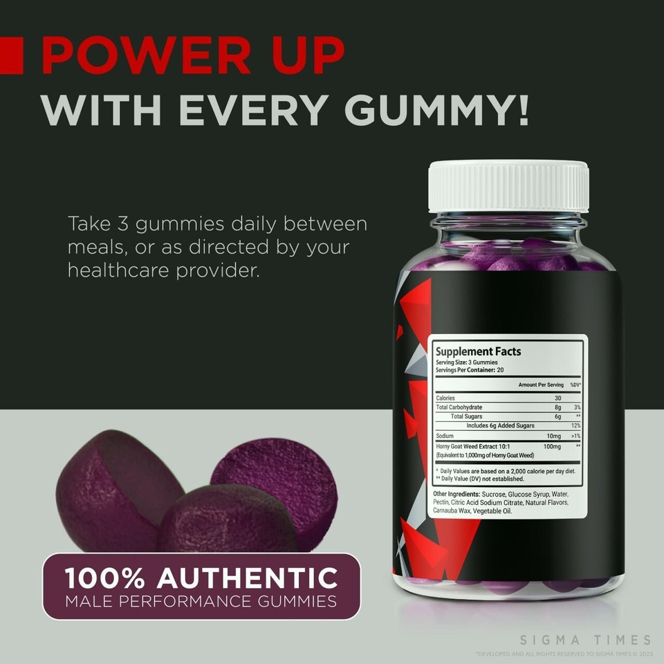 Vital Core Power Male Enhancement Gummies, Vital Core Power ED Gummy ...