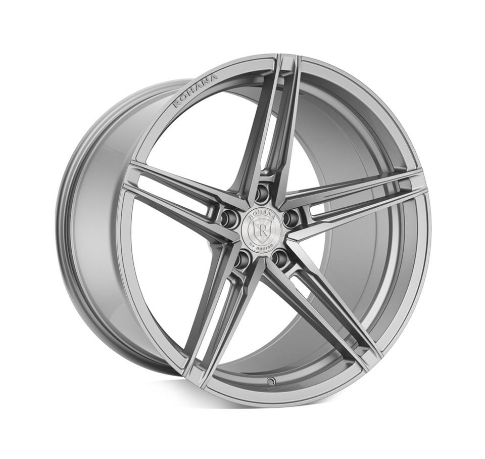 20” ROHANA RFX15 BRUSHED TITANIUM WHEELS FOR DODGE CHALLENGER GT SRT ...