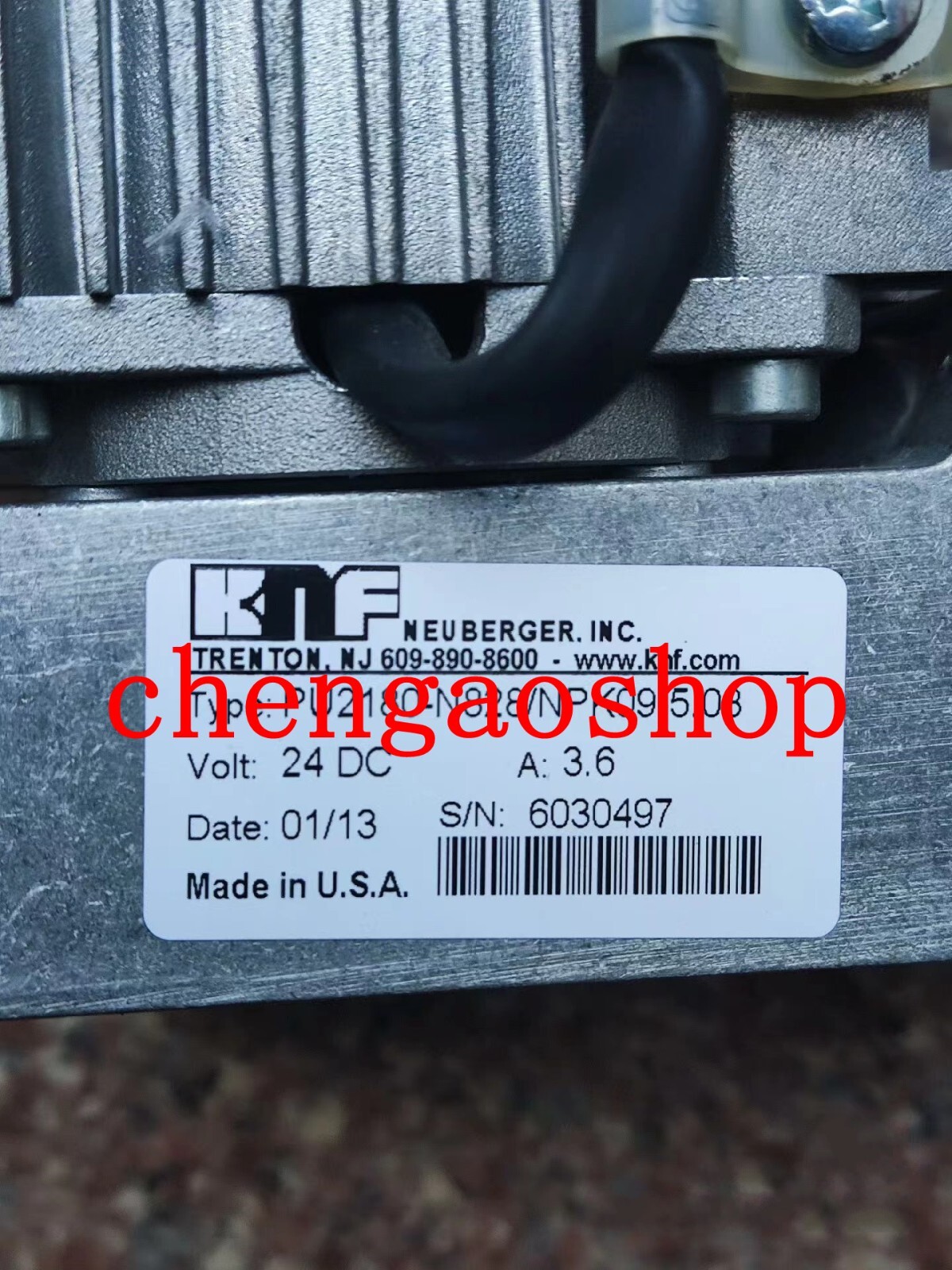 1PCS USED KNF PU2180-N828/NPK09-5.08 24V3.6A vacuum pump (DHL or EMS) # ...