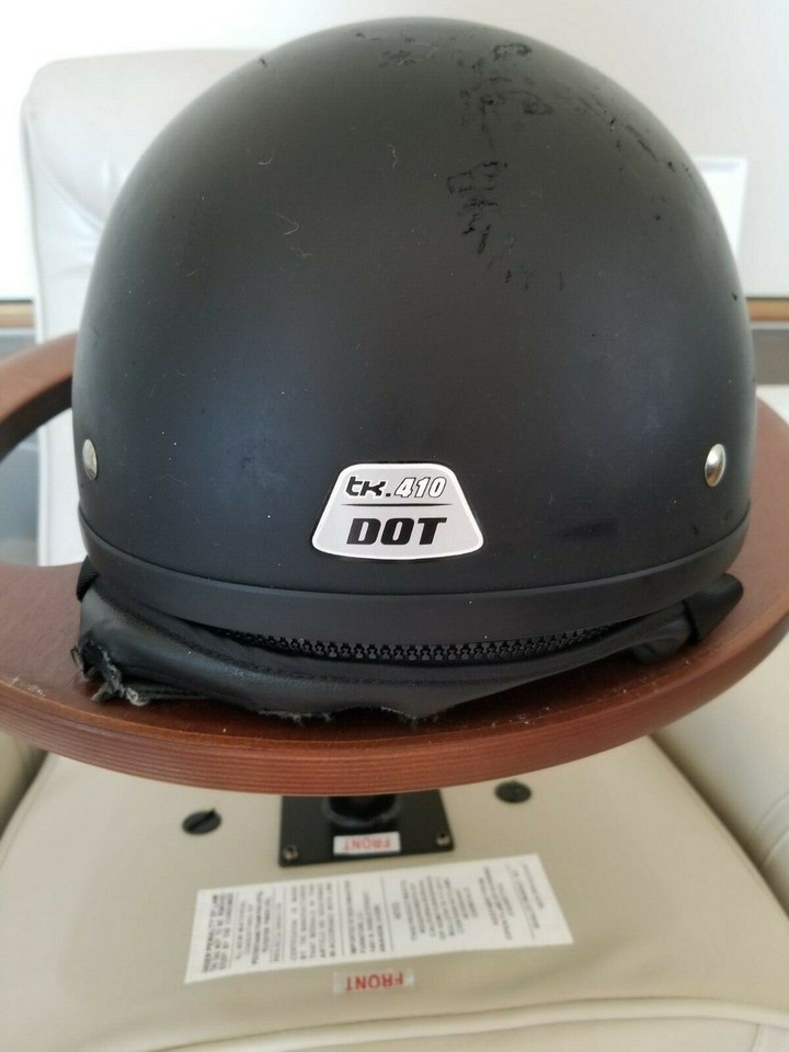 KBC TK-410 DOT black motorcycle helmet Size S 55 - 56 cms with visor | eBay