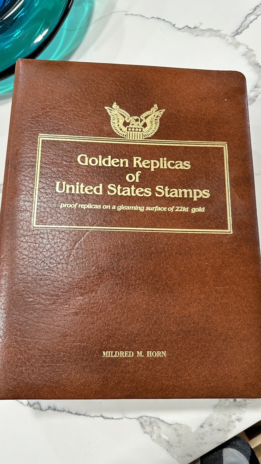 22 Kt Gold Replica Stamps Album. US Commemorative Stamps Issued 1984-67 ...