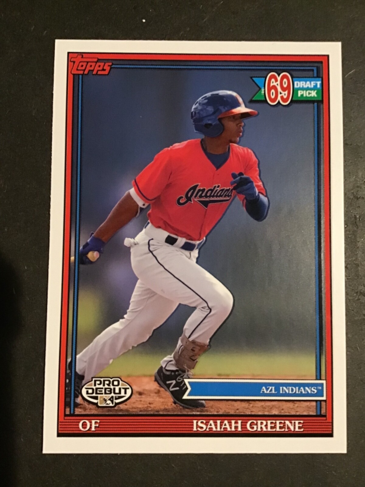 2021 Pro Debut Baseball Isaiah Greene Draft Pick #69 Arizona League ...