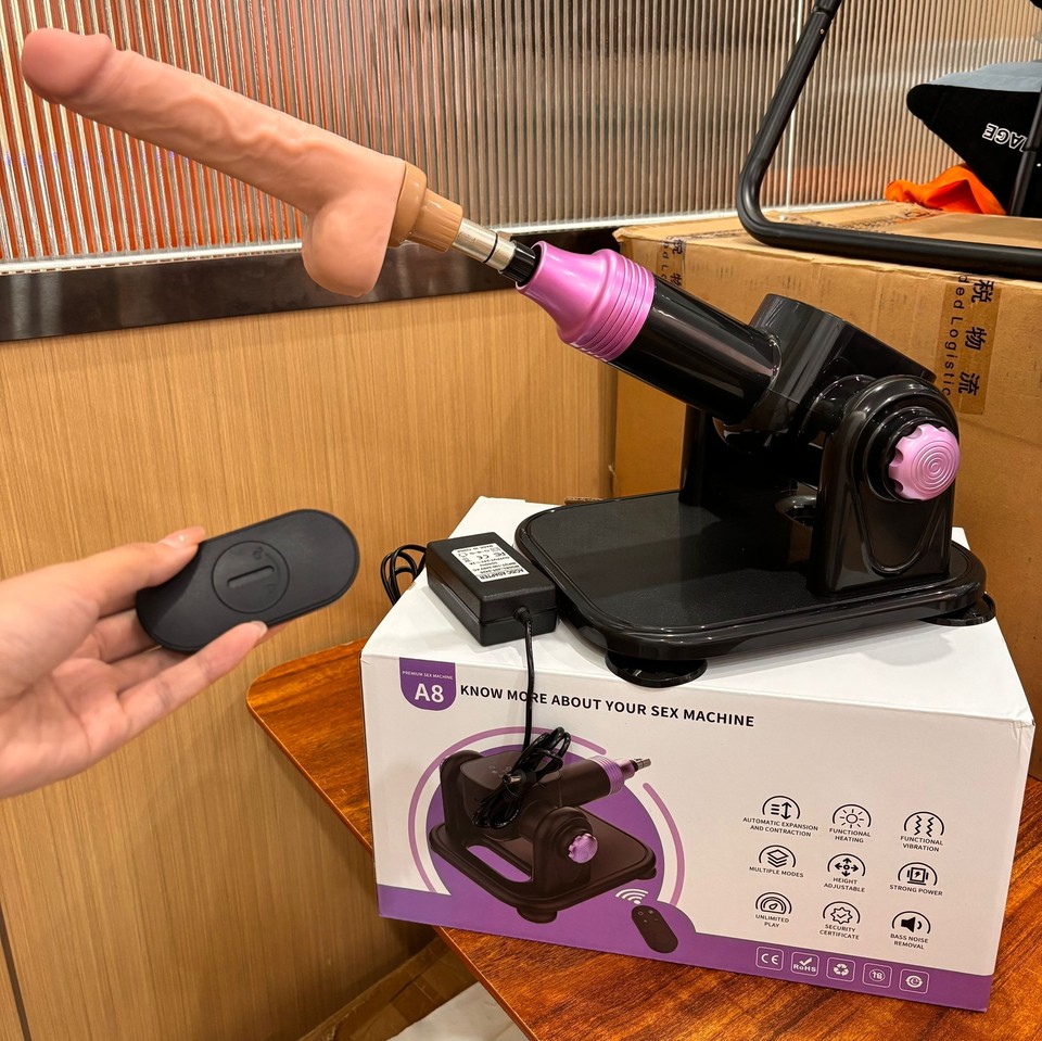 Electric Automatic Sex Machine Realistic Push Pull Dildo Women pleasure ...