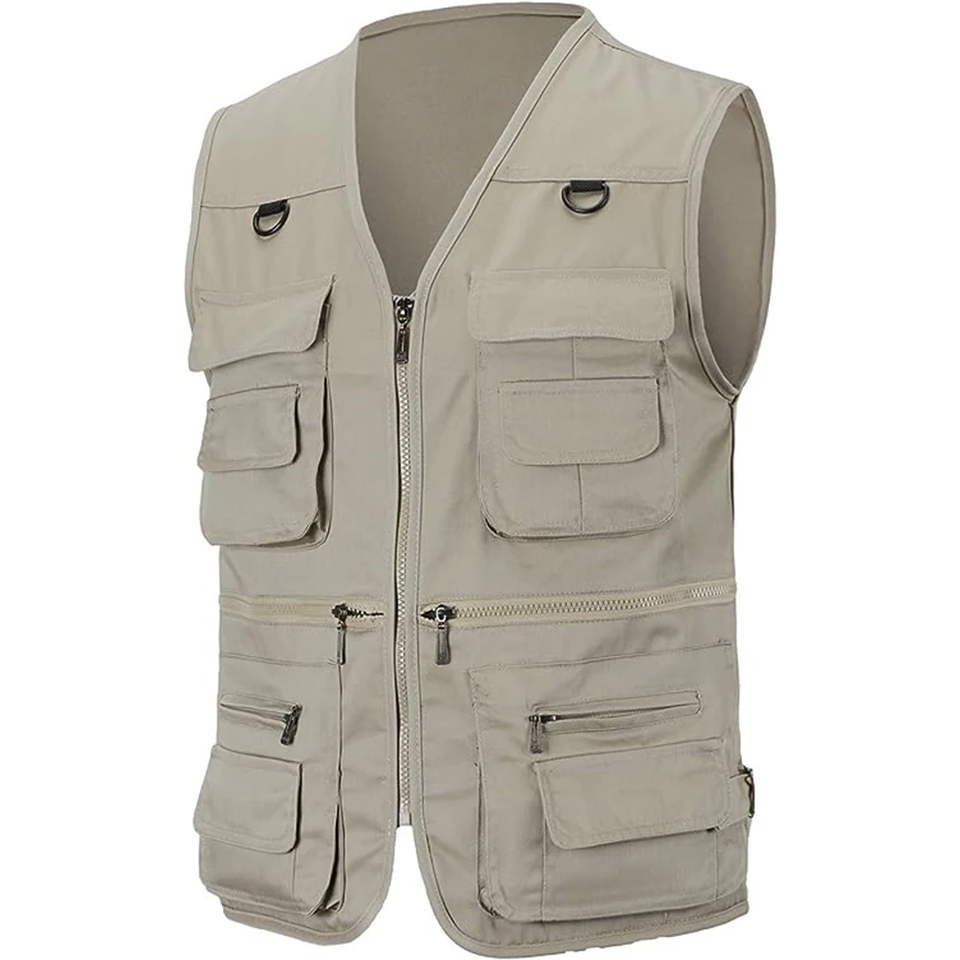 Men's Travel Vest Photography Reporter vest Concealed Carry Vest ...