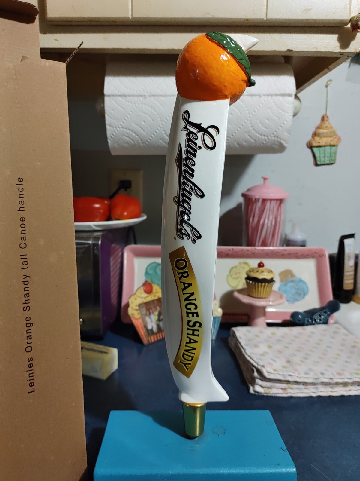 LEINENKUGELS ORANGE SHANDY CANOE BEER TAP HANDLE BRAND NEW IN BOX 13 1/ ...