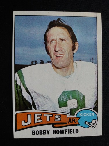 1975 Topps Football Card # 232 Bobby Howfield - New York Jets | eBay