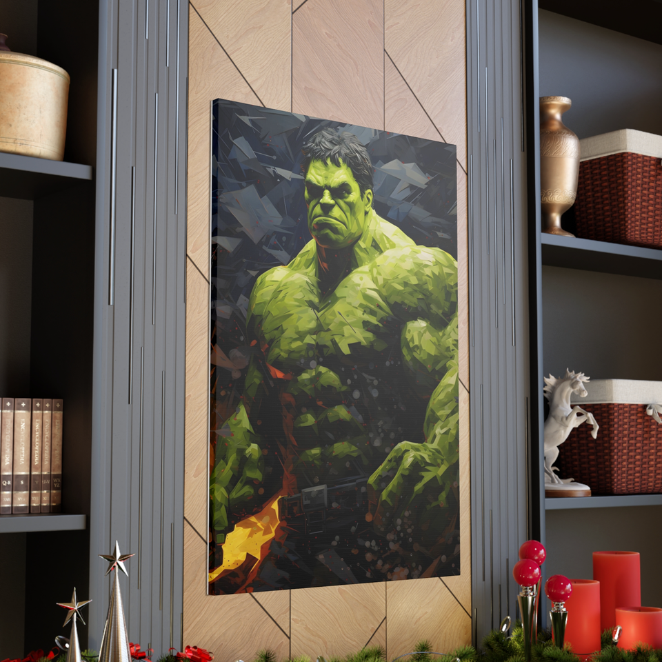 The Hulk Canvas Marvel Avengers Oil Painting Print Superhero Wall Art ...