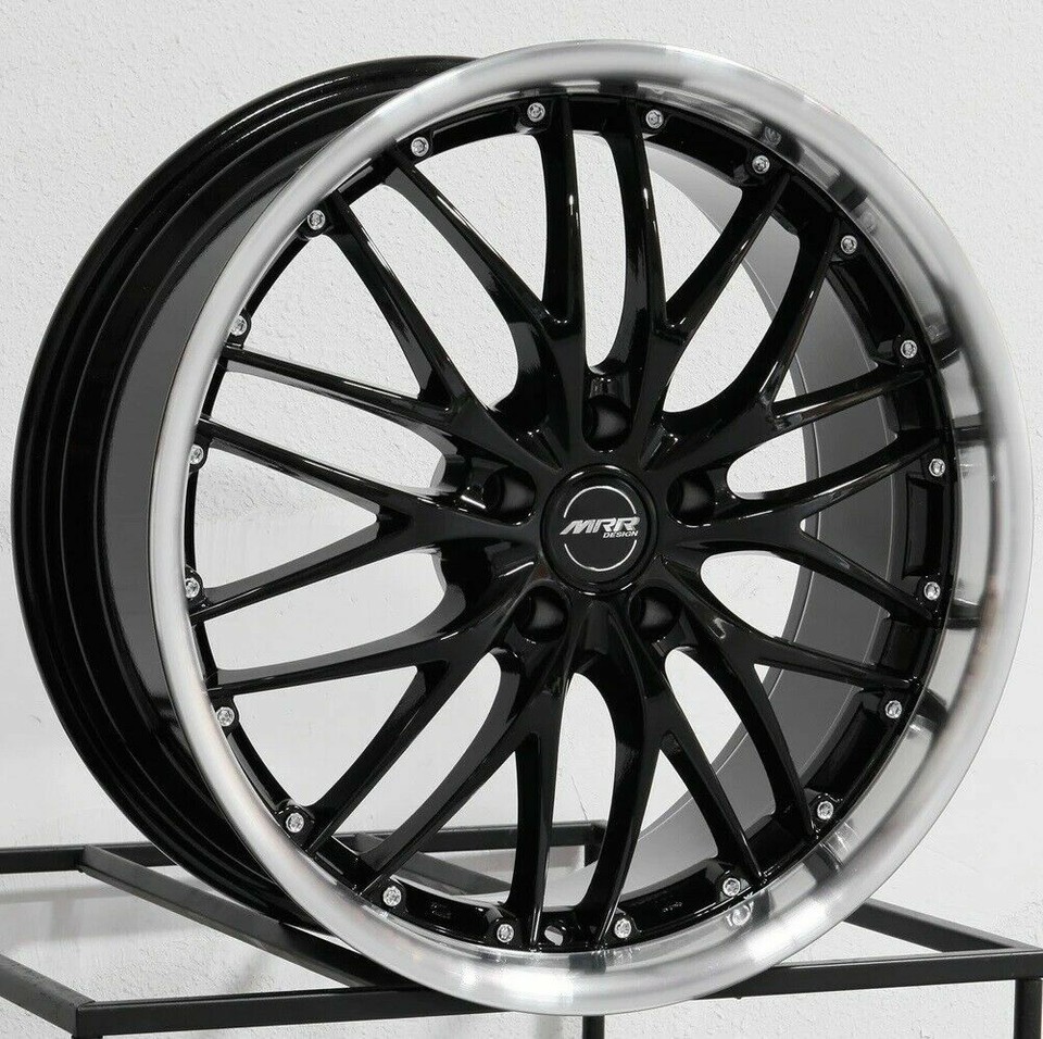 MRR GT1 Mesh Black Wheels For Chrysler Crossfire 18x8.5/19x9.5 5x112 ...
