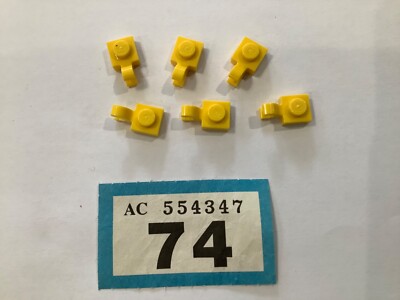 Lego Modified 1x1 Plate with O Horizontal Clip 61252 x 6 Red | eBay UK