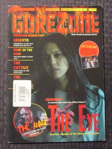 2008 GORE ZONE Horror Magazine #30 UK VF- 7.5 Jessica Alba - The Eye | eBay