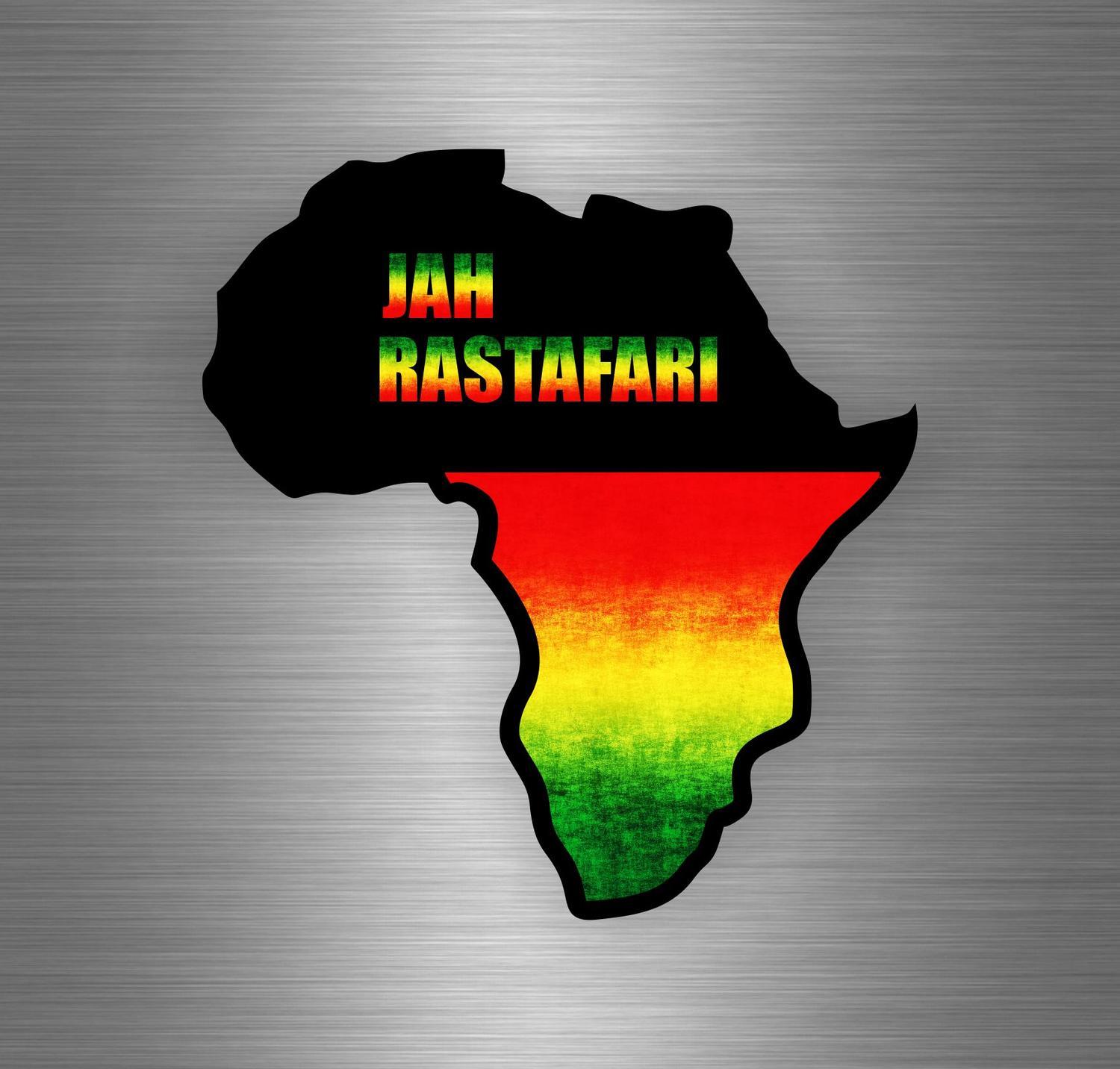 Sticker car decal rasta reggae JAH africa lion of judah one love ...