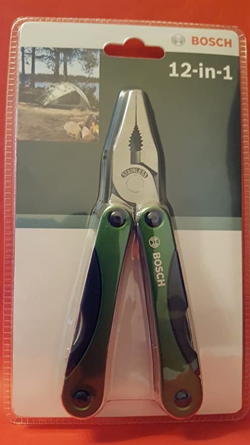 Genuine Bosch 12-in-1 Metal and Plastic Tool Plier Set (Green, 12-Piece ...