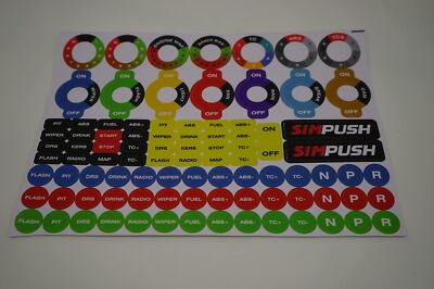 SIMPUSH SIM Racing Sticker Decals | eBay