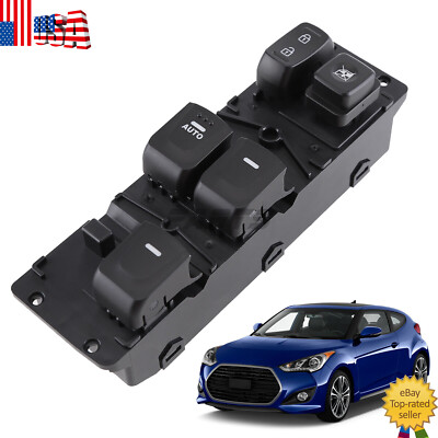 Left Side Master Window Switch 2012-2016 2017 fit For Hyundai Veloster ...