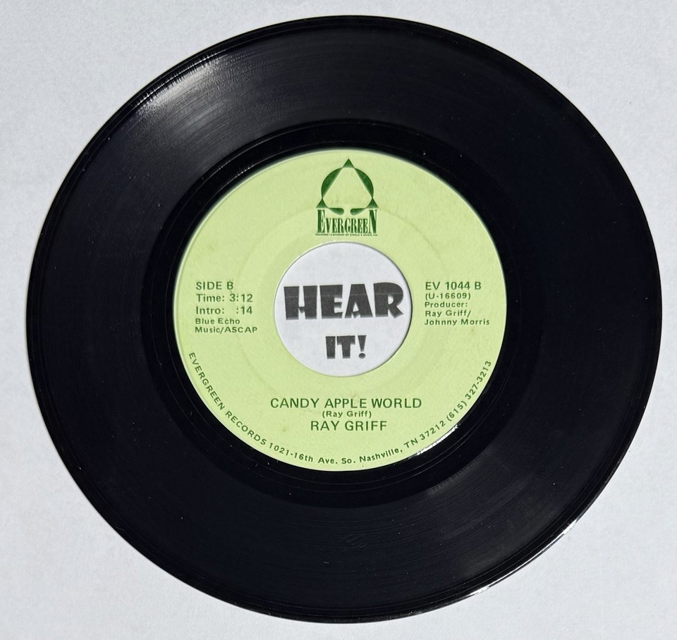 Swamp Pop Country Rocker 45 RAY GRIFF Reelin’ Rockin’ Rollin’ EVERGREEN ...