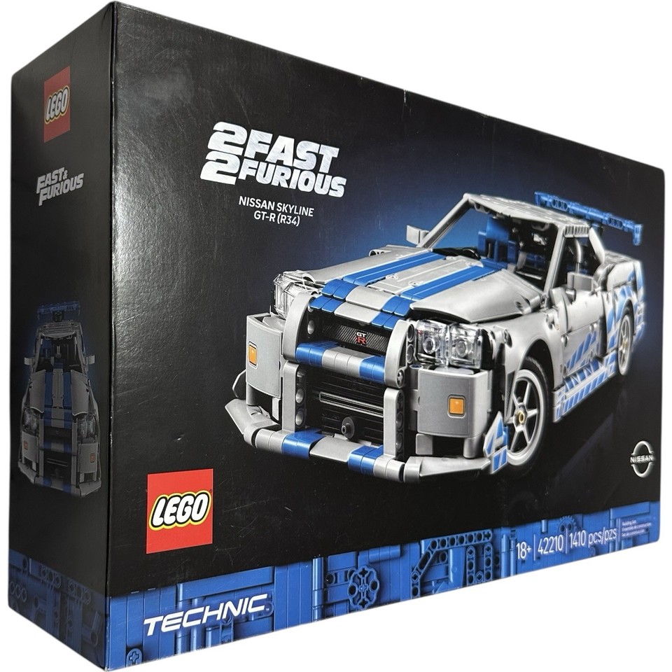 LEGO 42210 Technic 2 Fast 2 Furious Nissan Skyline GT-R (R34) Car NEW ...